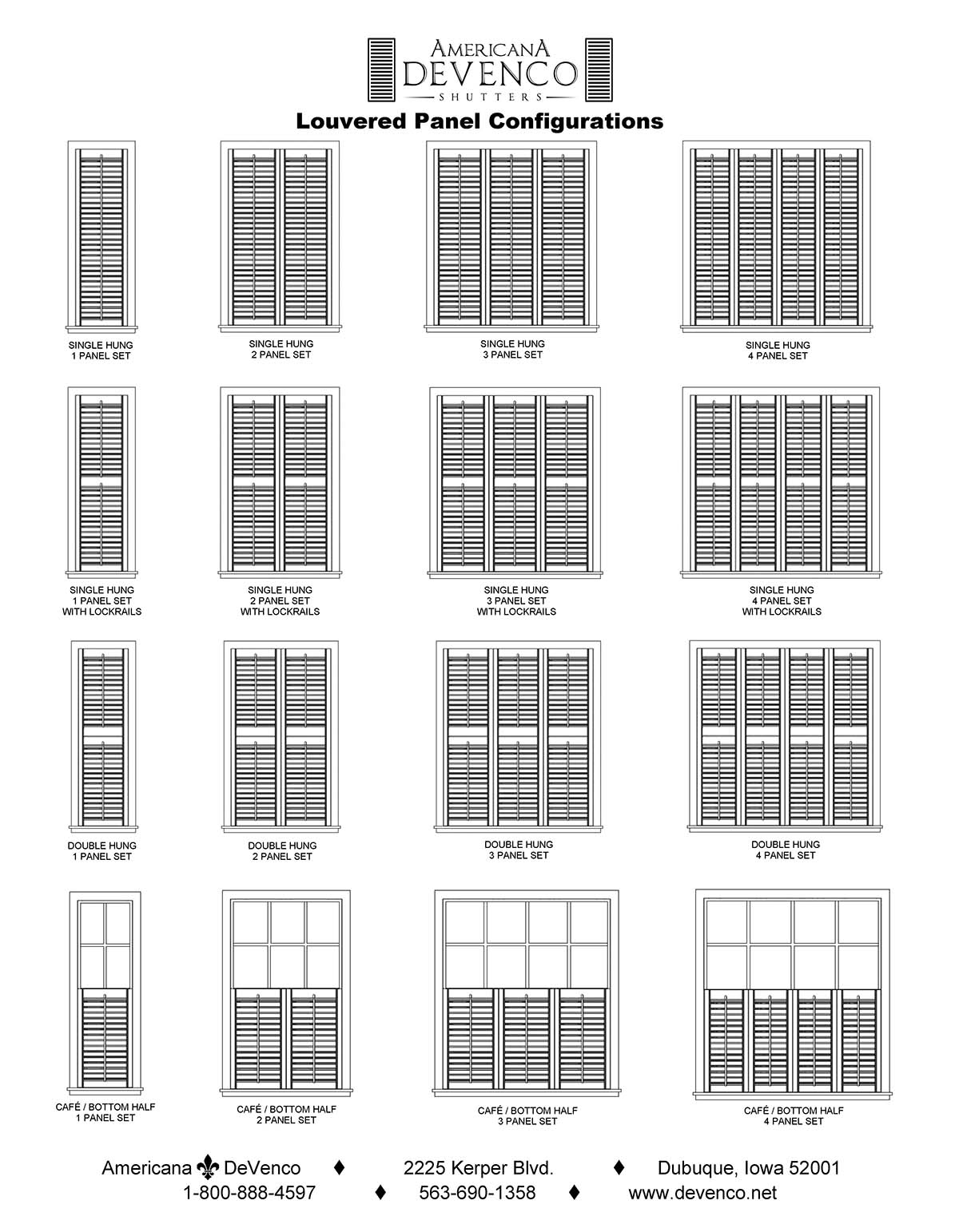 Shutter Configurations - Americana Devenco