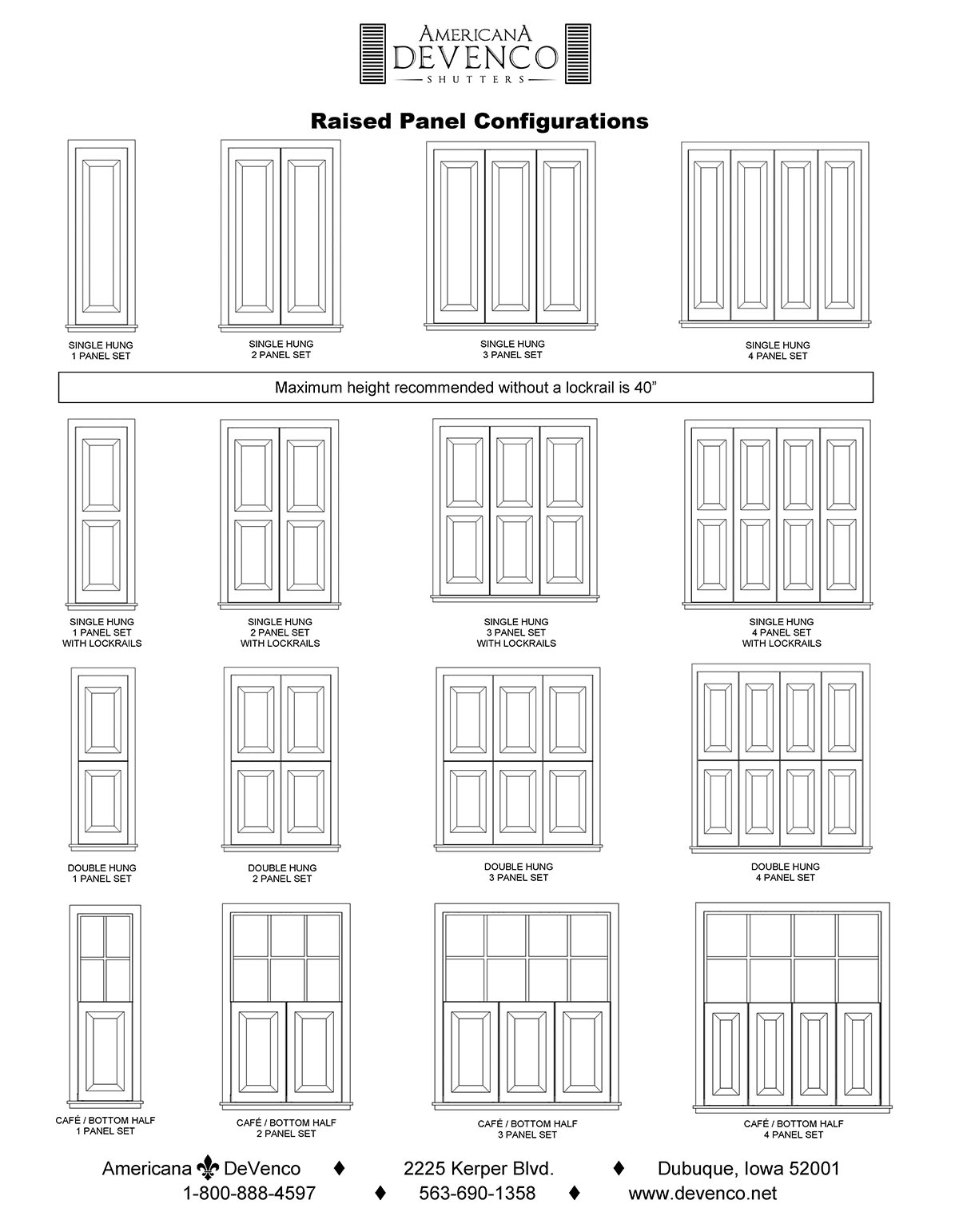 Shutter Configurations - Americana Devenco