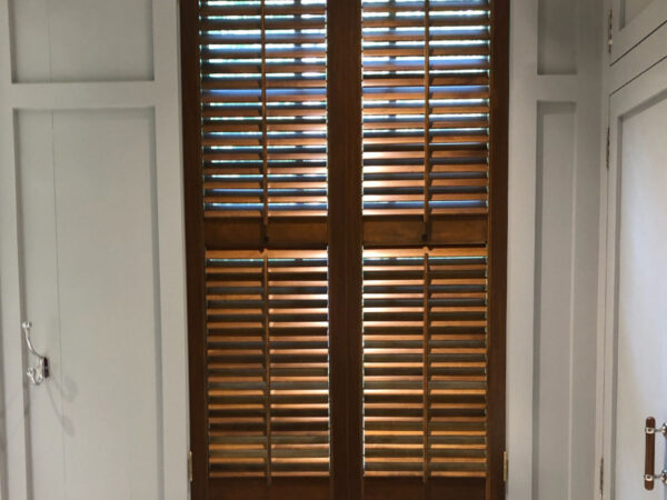Stained Plantation Shutters - Americana Devenco