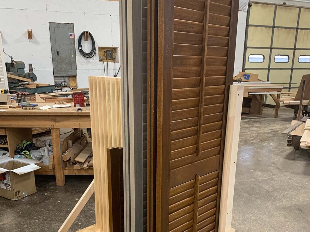 Stained Plantation Shutters - Americana Devenco