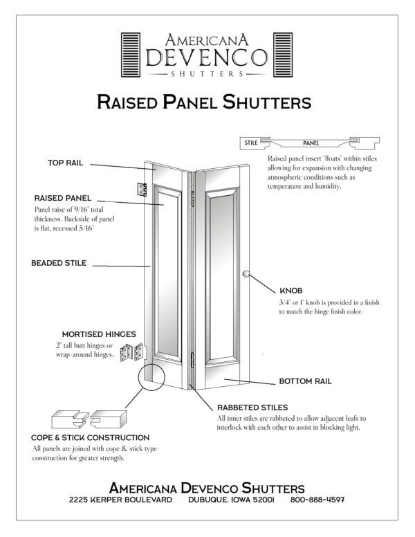 Raised Panel or Flat Panel - Americana Devenco